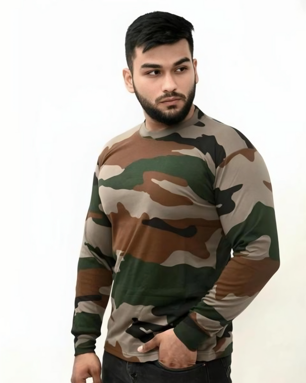 Army print Full T shirt – Arjun Army Store